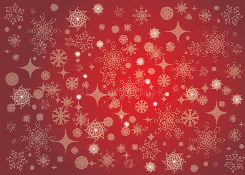 Red Christmas Card Background for New Year and Christmas Stock Vector ...