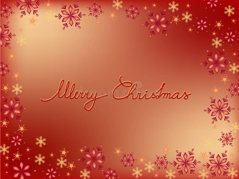 Red christmas card stock vector. Illustration of merry - 44709005