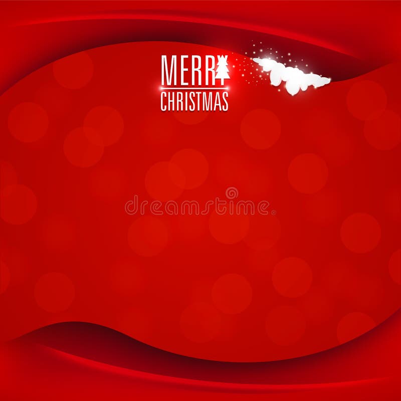 Red Christmas card stock vector. Illustration of abstract - 45974989