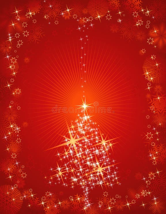 Red christmas card, vector stock vector. Illustration of greeting - 3054249