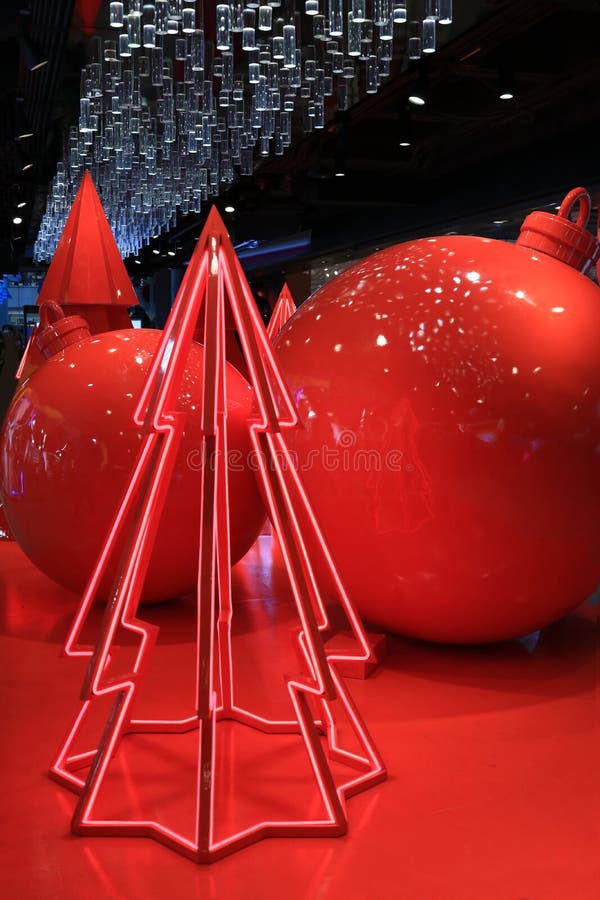 Red Christmas Decorating Objects Stock Image - Image of greeting ...
