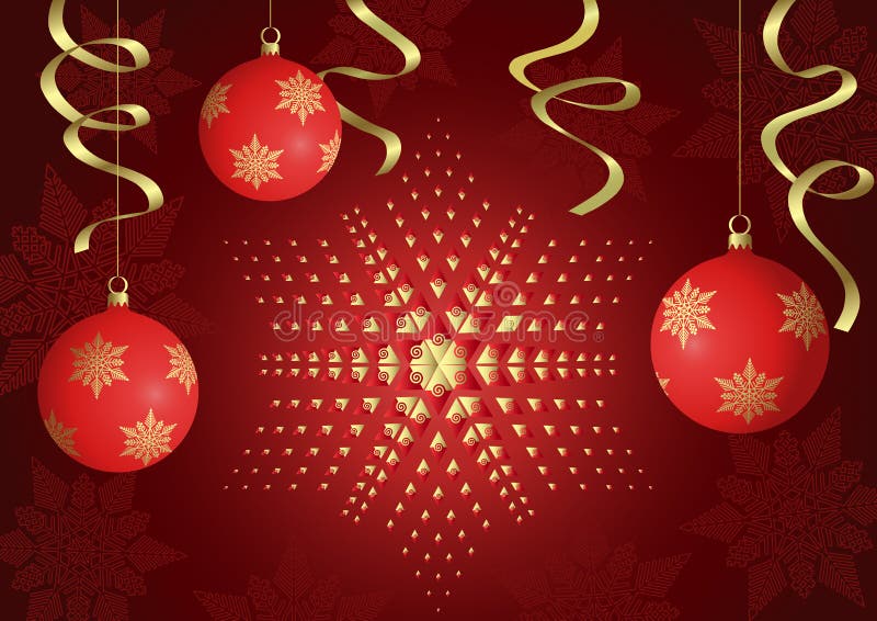 Red christmas design stock vector. Illustration of present - 11731128