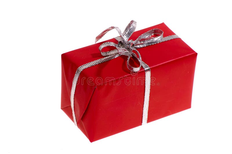 Red christmas gift stock image. Image of holiday, golden - 3772635