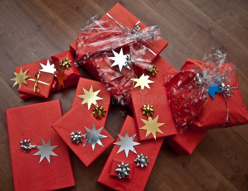 Red Christmas gift box stock photo. Image of party, gift - 22494508