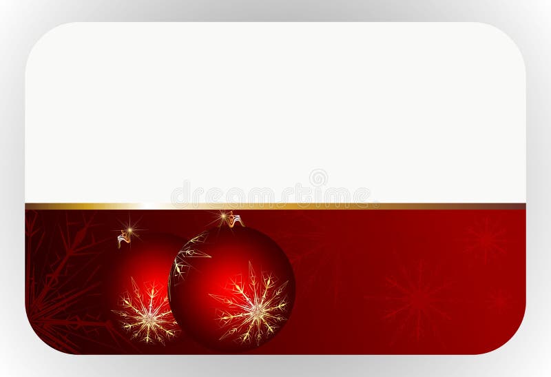 Red christmas gift card stock vector. Illustration of ornate - 21675976