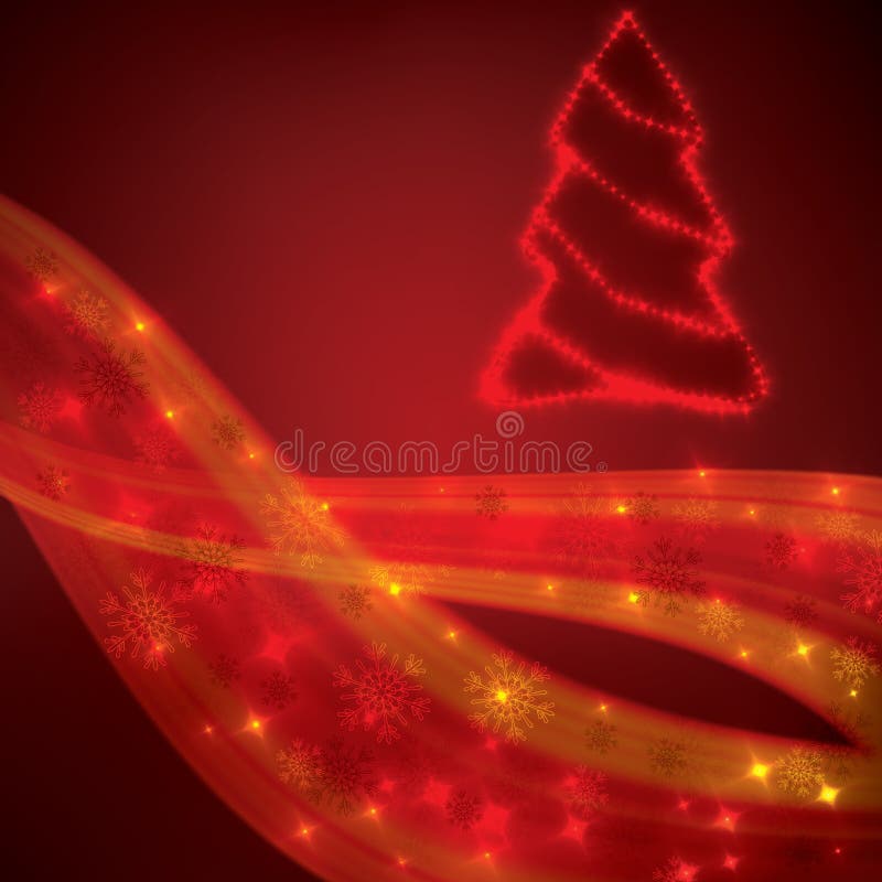Red Christmas Lights Background Stock Vector - Illustration of ...