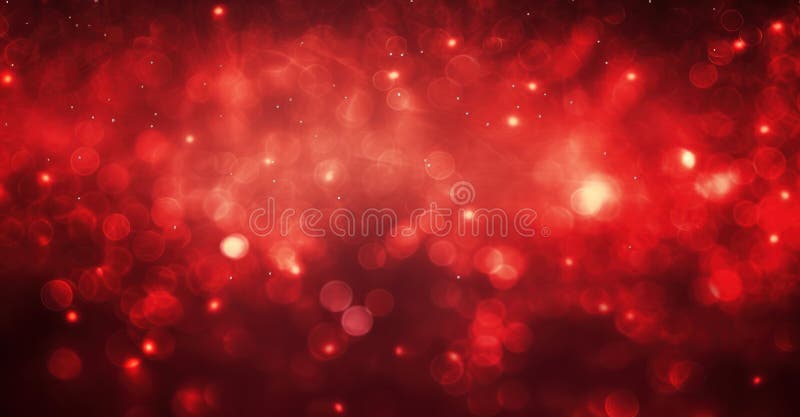 Red Christmas Lights Background. Illustration AI Generative Stock ...