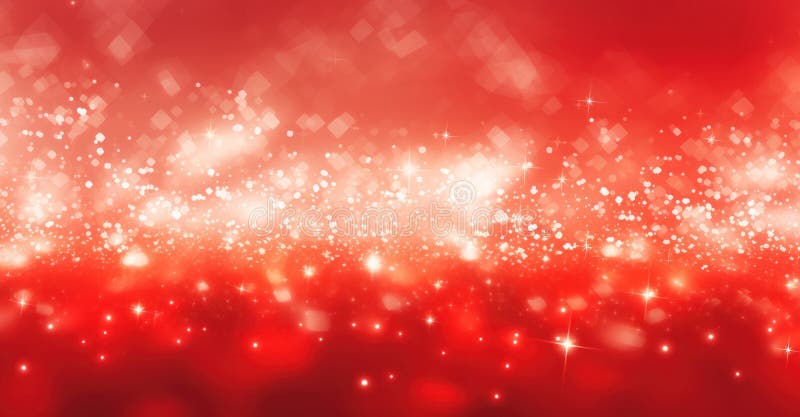 Red Christmas Lights Background. Illustration AI Generative Stock ...