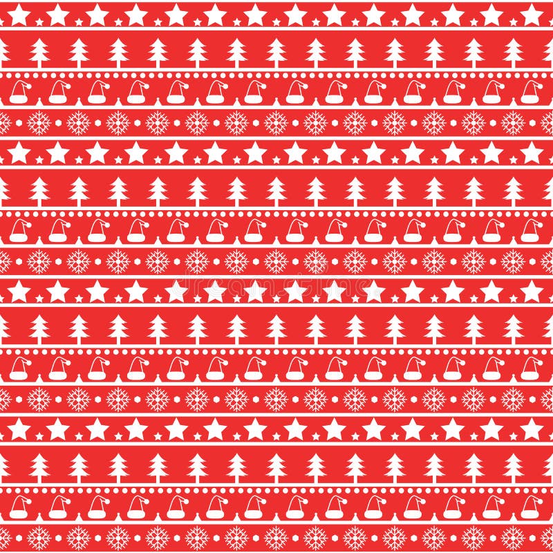 Red Christmas pattern stock vector. Illustration of seamless - 60526212