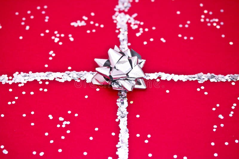 Red Christmas present stock image. Image of pretty, celebration - 27931675