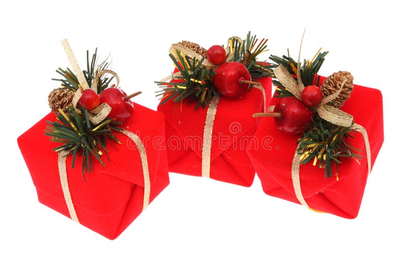 Red Christmas Presents stock image. Image of bought, family - 3358073