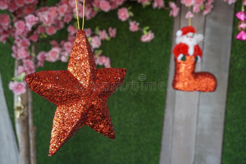 Red christmas star stock image. Image of colored, christmas - 63822141