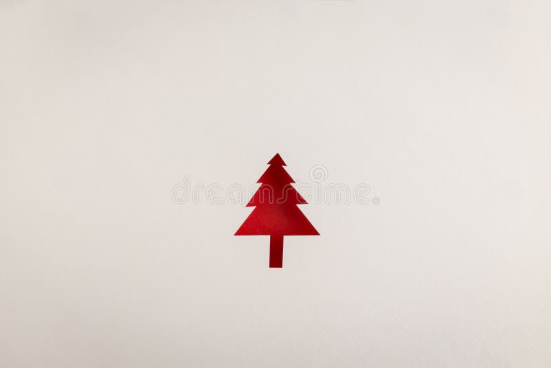 Red Christmas tree icon stock image. Image of icon, white - 82660843