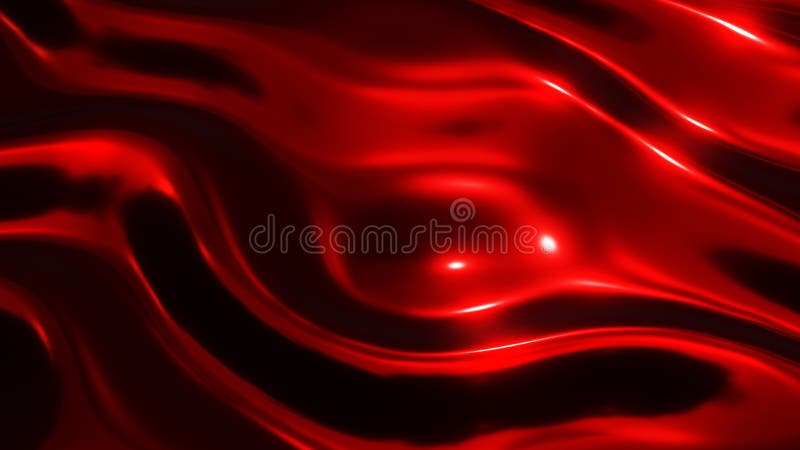 Red Chrome Metal Texture with Waves, Liquid Metallic Stock Illustration ...