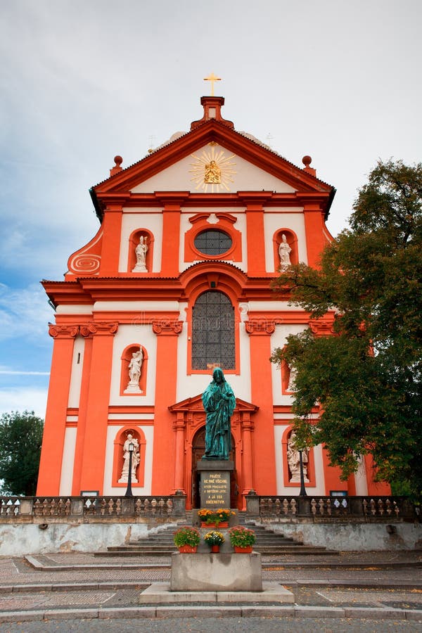 The red church stock photo. Image of palladium, historic - 26870362