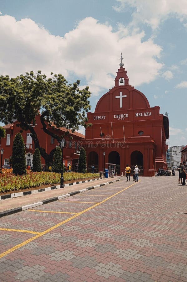 Red church melaka stock photo. Image of city, downtown - 323861552