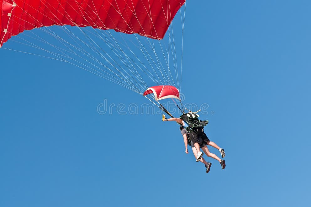 Red Chute stock photo. Image of altitude, colours, danger - 13017846