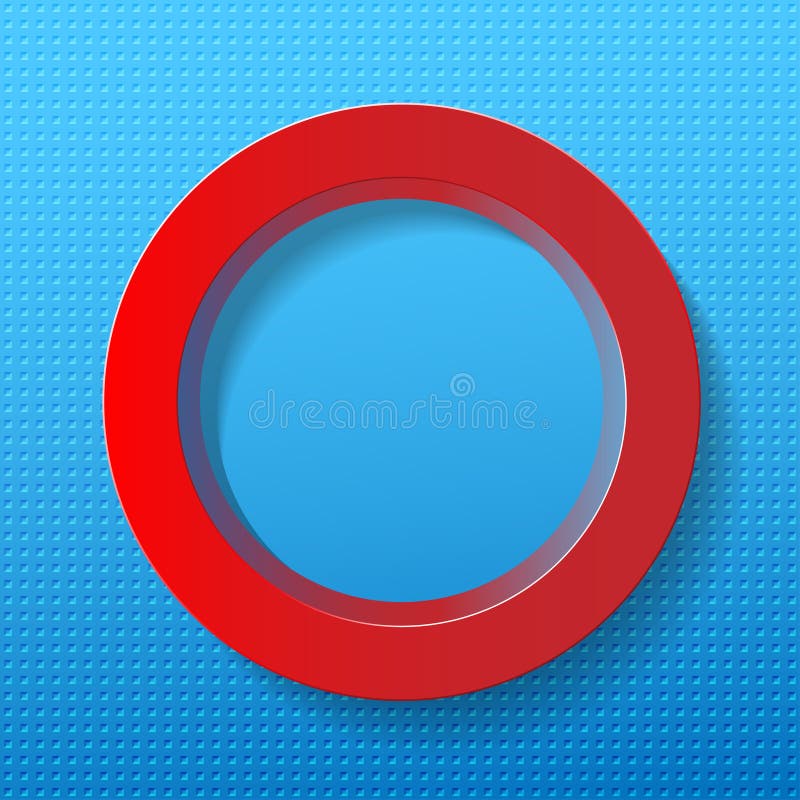 Red Circle on Blue Background Stock Vector - Illustration of salient ...