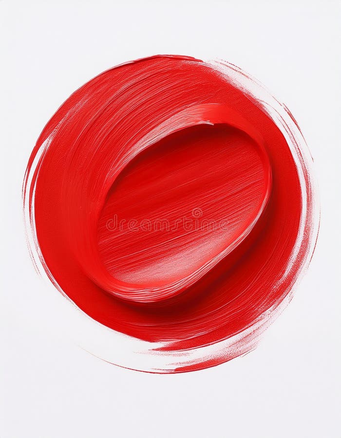 Red circle stock illustration. Illustration of paint - 374665631