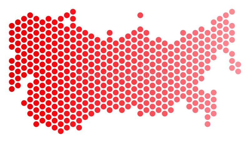 Red Dot USSR Map stock vector. Illustration of point - 118735873