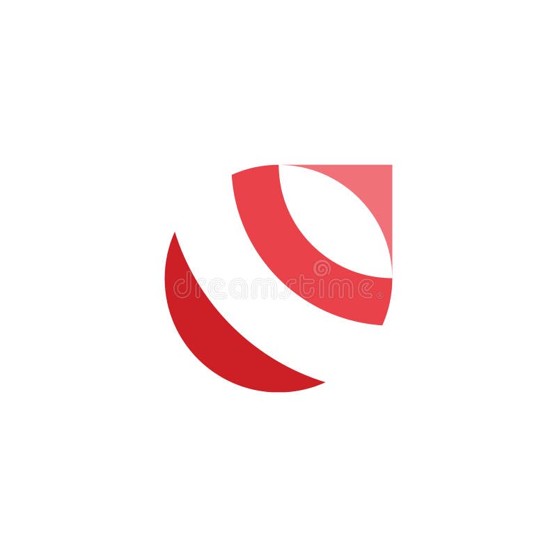 Red Circle Globe Abstract Logo Icon Vector Design Stock Vector ...