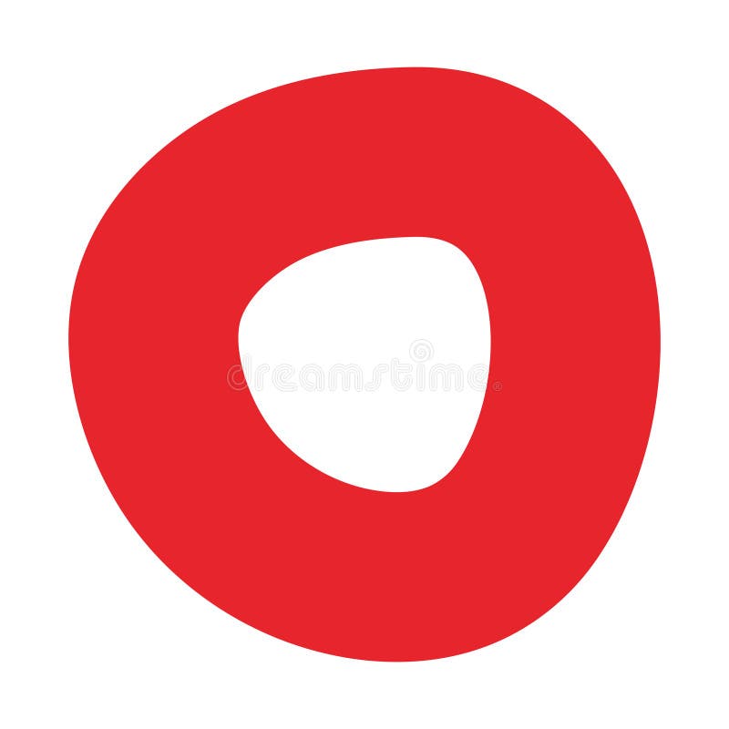 Red circle hand drawn stock illustration. Illustration of sketch ...