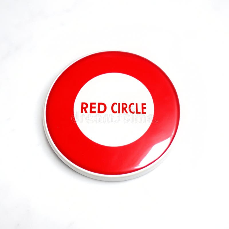 Red Circle with Label Isolated on White Background Stock Illustration ...