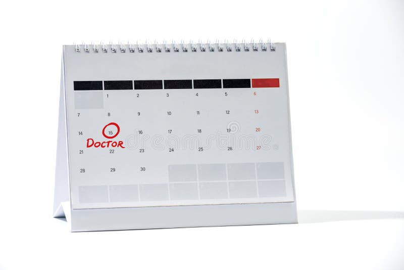 Red Circle Marked on Calendar Stock Photo - Image of number, month ...