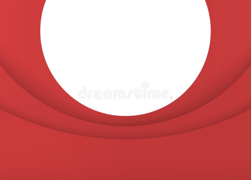Red Circle Multilevel Dynamic Form Layer Curved Decor Background for ...