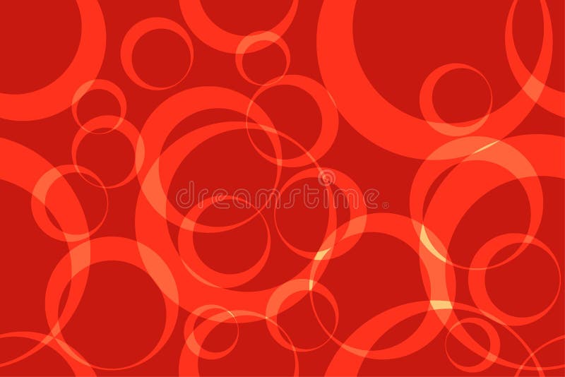 Red Circle Ring Abstract Background Seamless Pattern Stock Vector ...