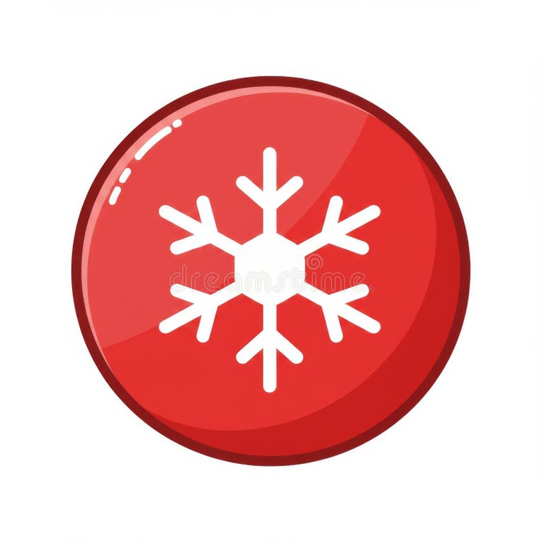 Red Circle Snowflake Icon Stock Illustrations – 3,503 Red Circle ...