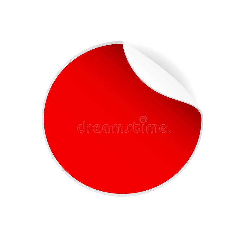 Red circle sticker stock vector. Illustration of text - 83214971