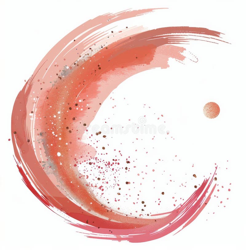 Red Circle on White Background Stock Image - Image of point, shape ...