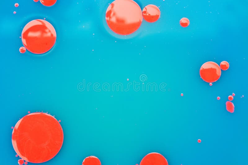 Red Circles on a Blue Background. Mixed Colors Stock Image - Image of ...