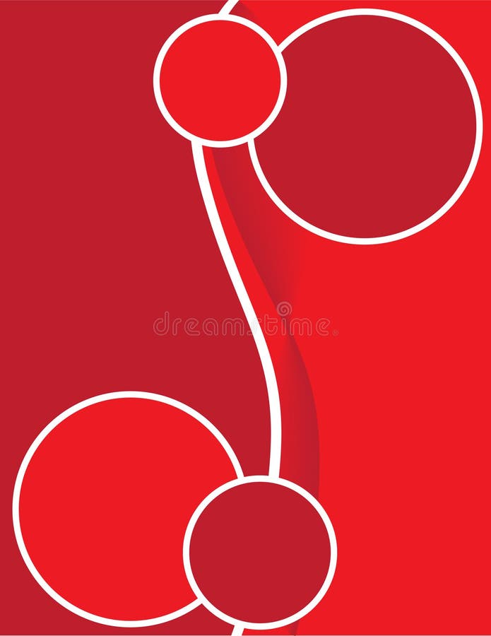 Red Circles Brochure Template Stock Illustration - Illustration of ...