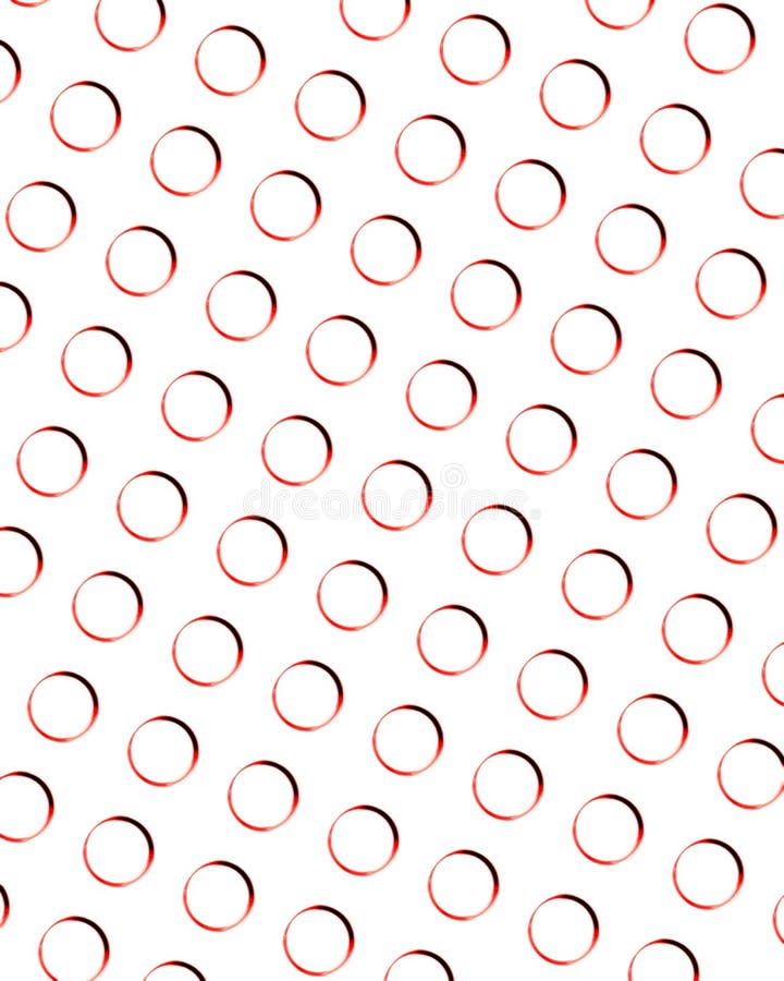 Red Circles on White Background Stock Image - Image of cell, black ...