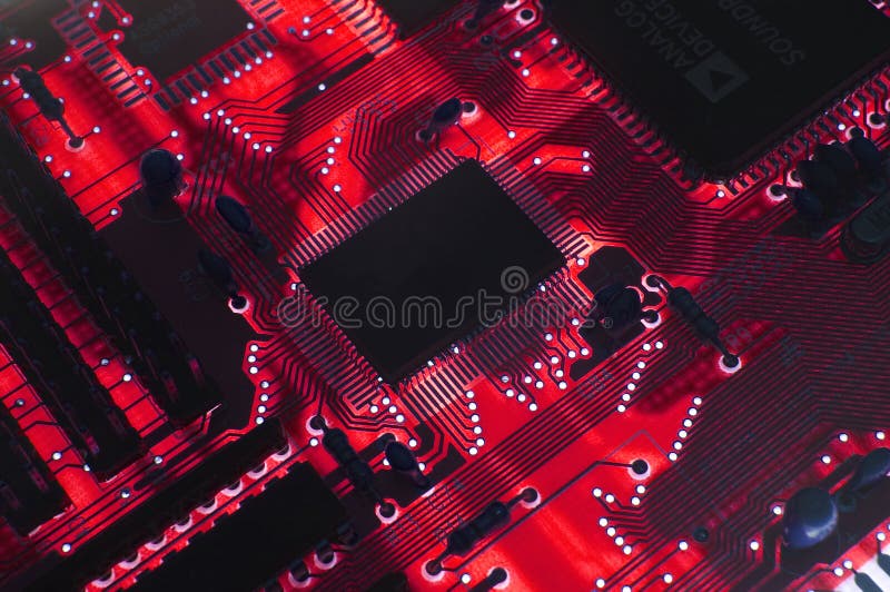 Red Circuit Wallpaper