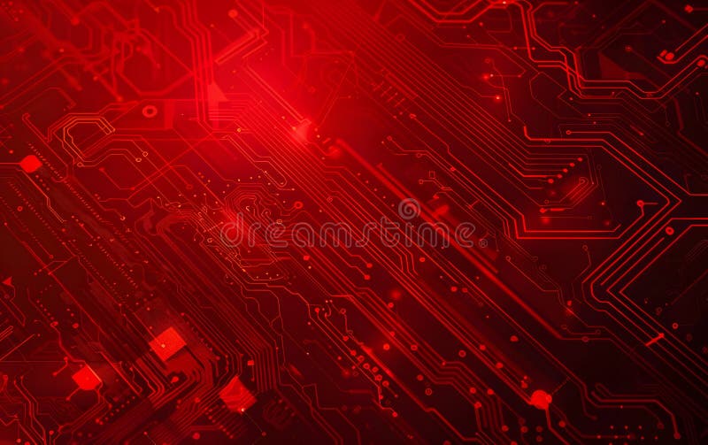 Red Circuit Board Background Stock Illustrations – 3,609 Red Circuit ...