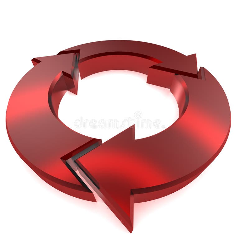 Red Circular Arrow Symbol Stock Illustrations – 4,629 Red Circular ...