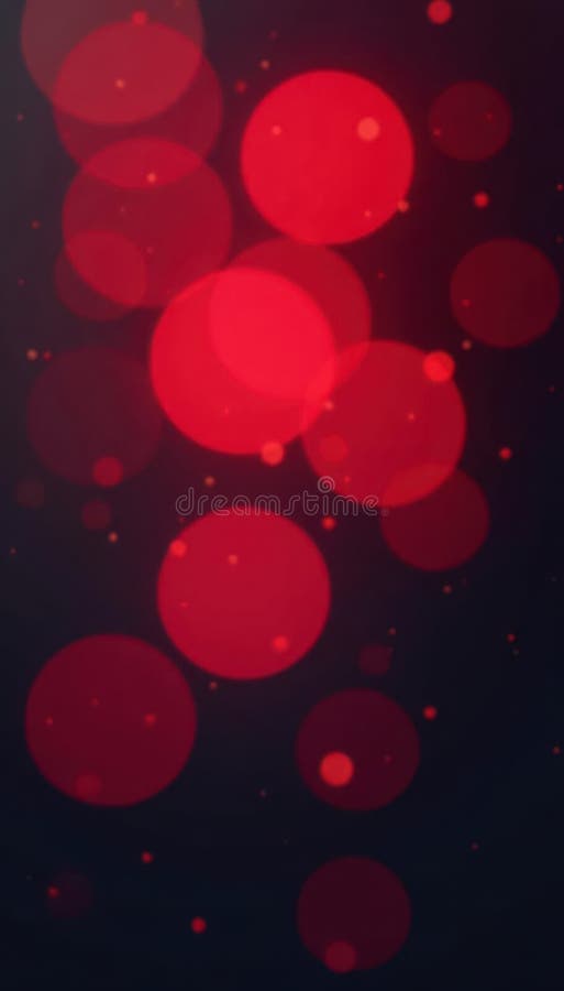 Red Circular Bokeh, Intense Blurry Backdrop Vector Graphic, Template ...