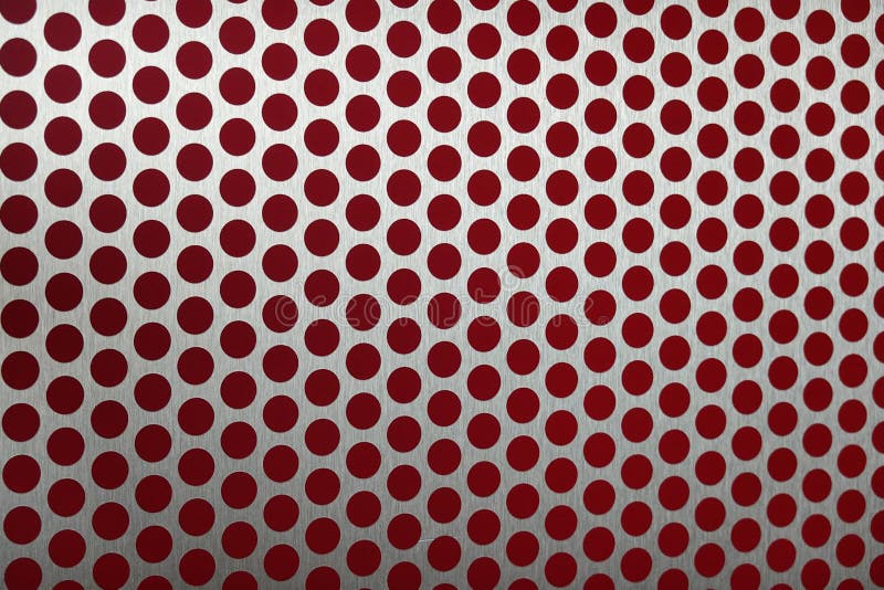 Red Circular Design on a Wall Stock Image - Image of dark, ceiling ...