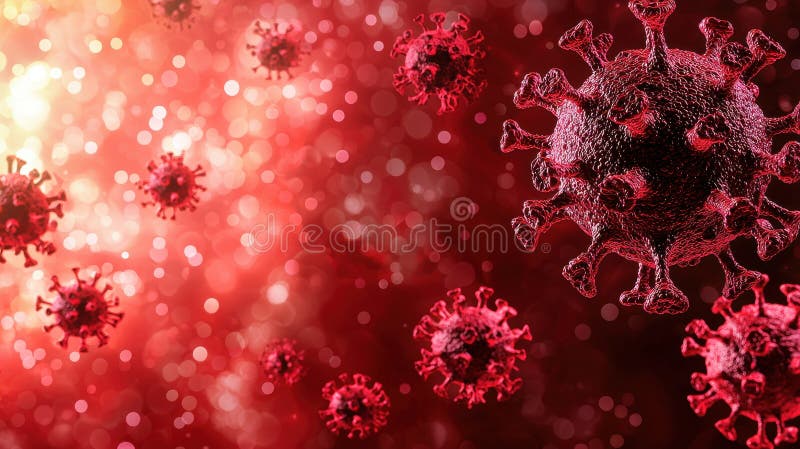 Red Circular Light Source with Glowing Halo Effect in Dark Background ...