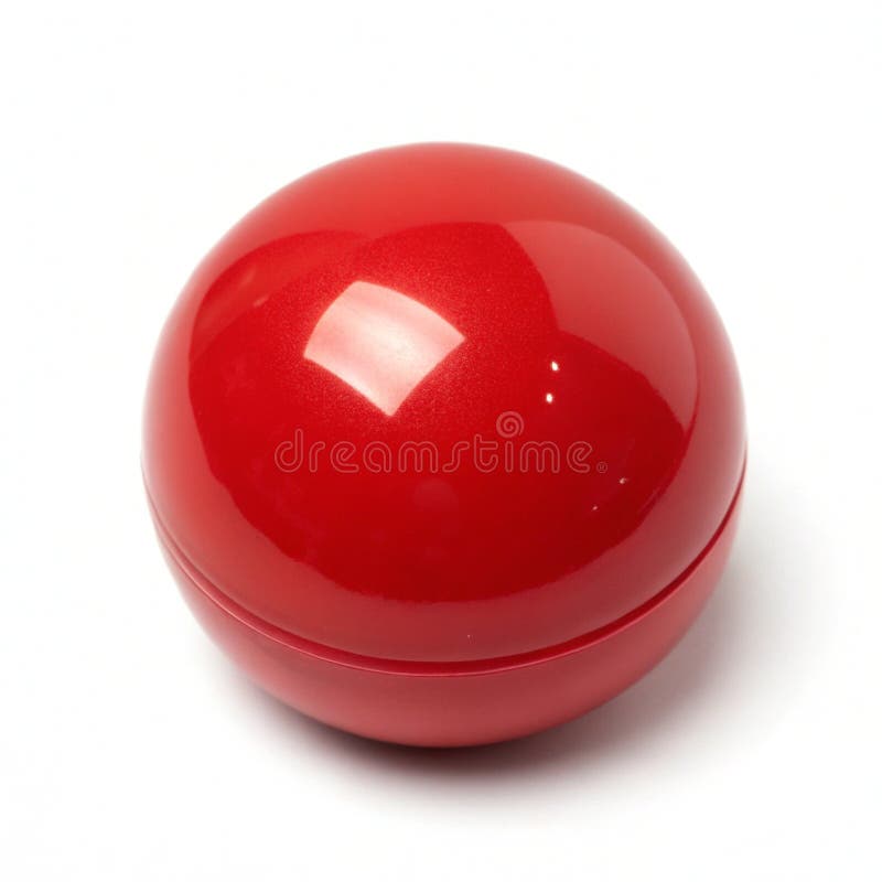 Red Circular Object Isolated on White Background Stock Illustration ...