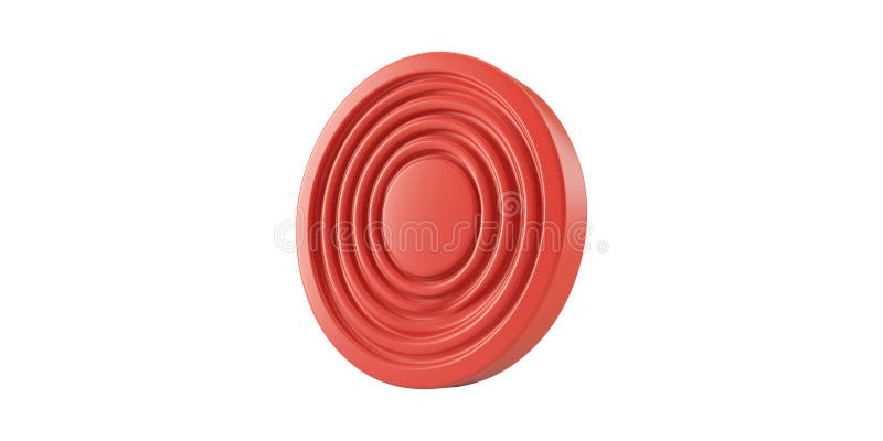 Red Circular Target with Concentric Rings. Symbolizes Precision and ...