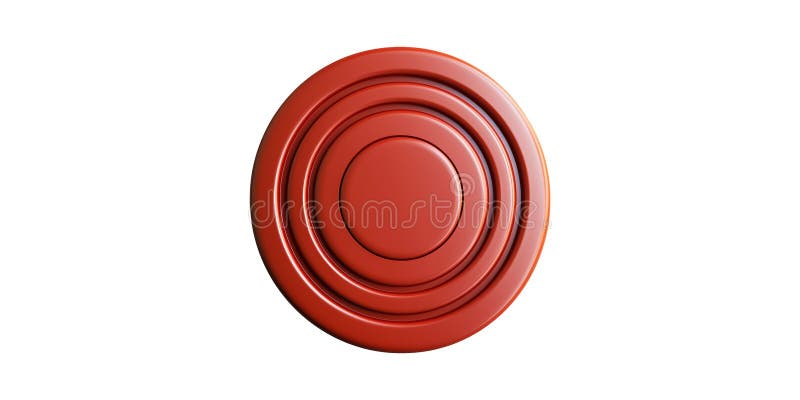 Red Circular Target Icon. Symbolizes Precision and Focus in Design ...