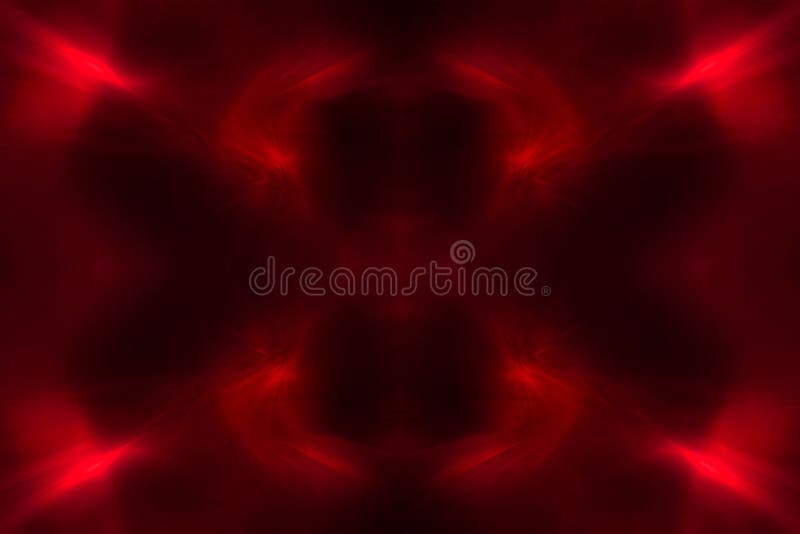 Red Circular Wave Glow. Kaleidoscope Lighting Effect Stock Illustration ...