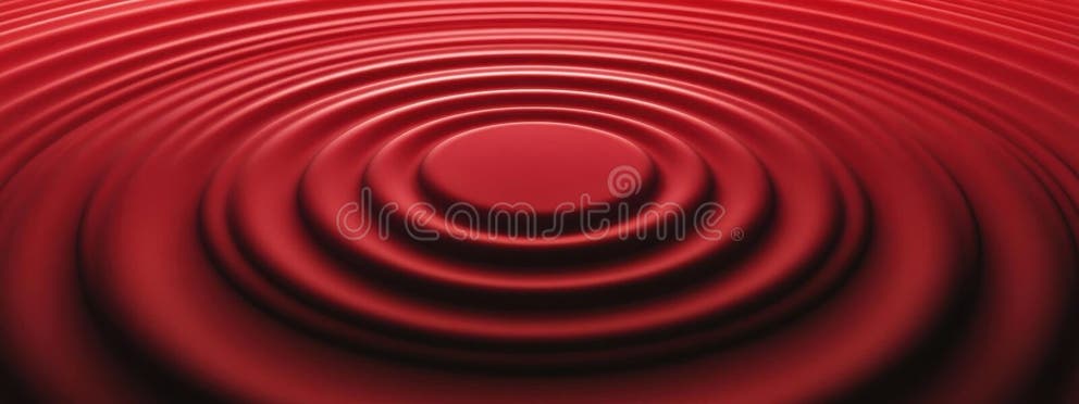 Red Circular Wave Pattern, a Visual Abstract, in Graphic Resources ...