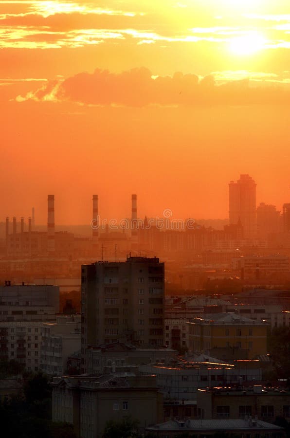 Red city stock image. Image of moscow, decline, clouds - 620291
