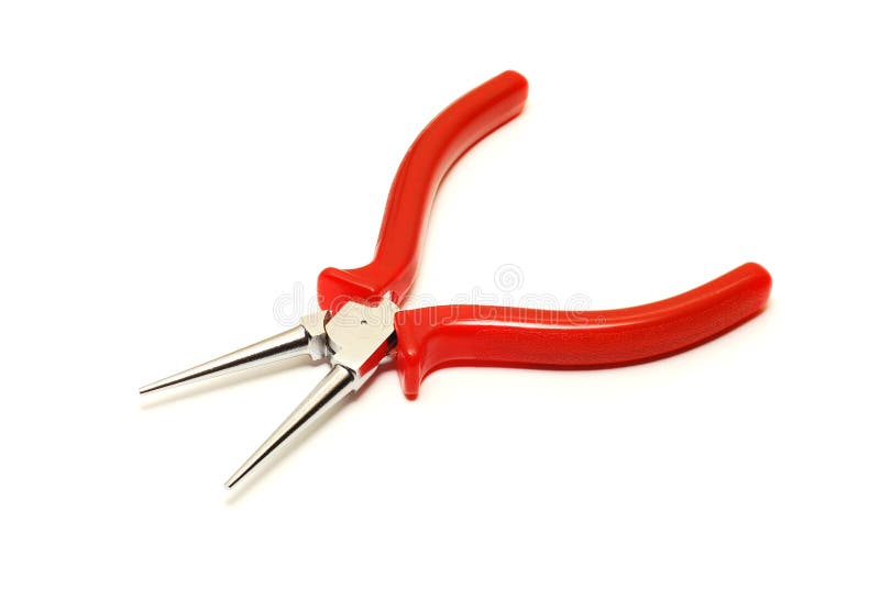 Red clamp stock photo. Image of force, worker, pliers - 15018216