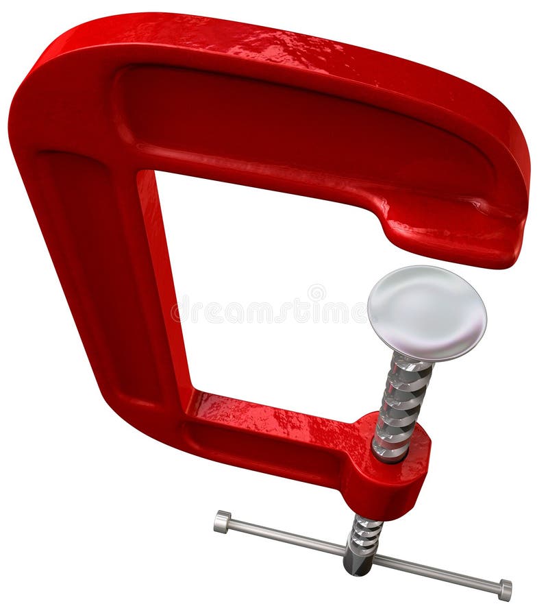 Red Clamp Tool Front stock photo. Image of grip, instrument - 33278856